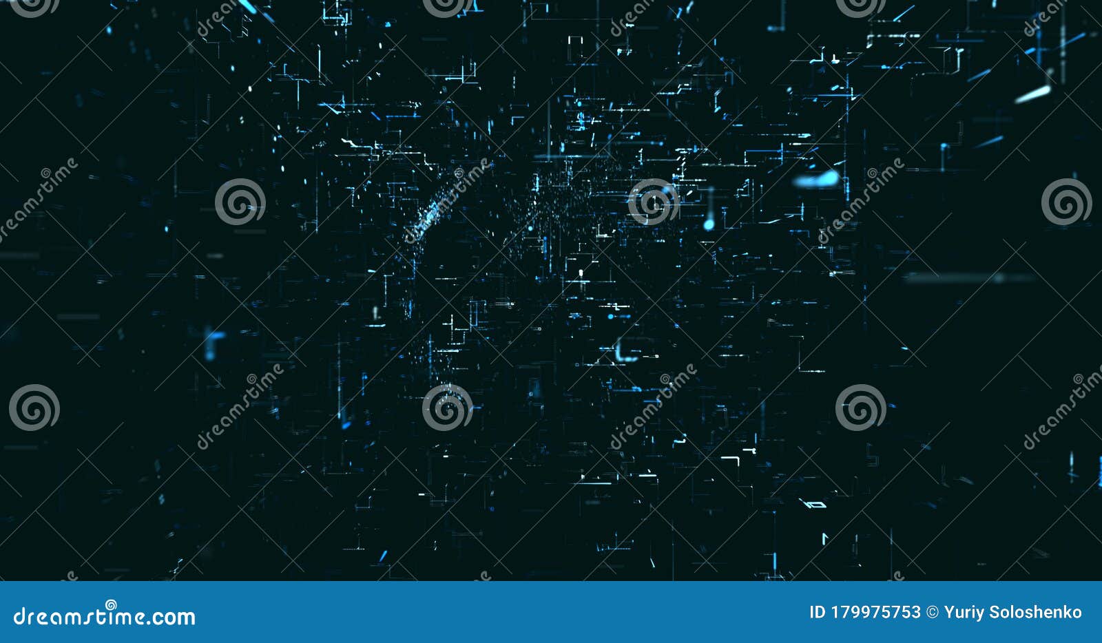 Abstract Digital Network Data Background, 3D Rendering Stock ...