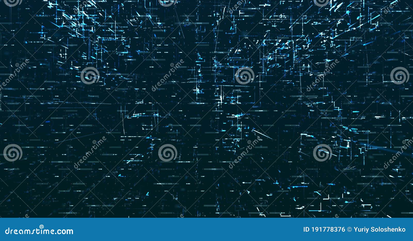 Abstract Digital Network Data Background, 3D Rendering Illustration ...