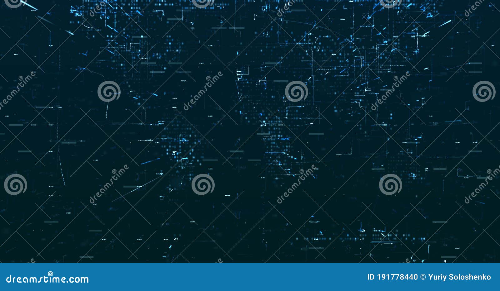 Abstract Digital Network Data Background, 3D Rendering Illustration ...