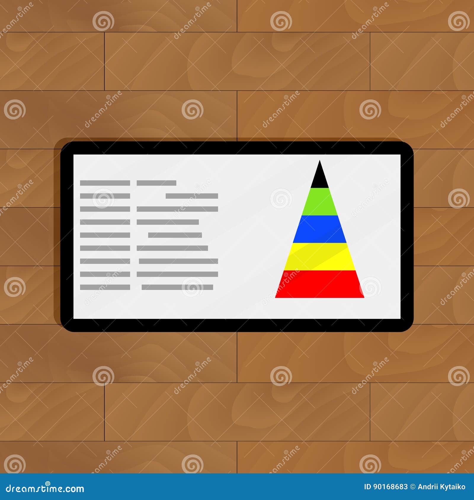 Color Pyramid Diagram Royalty-Free Stock Photo | CartoonDealer.com ...