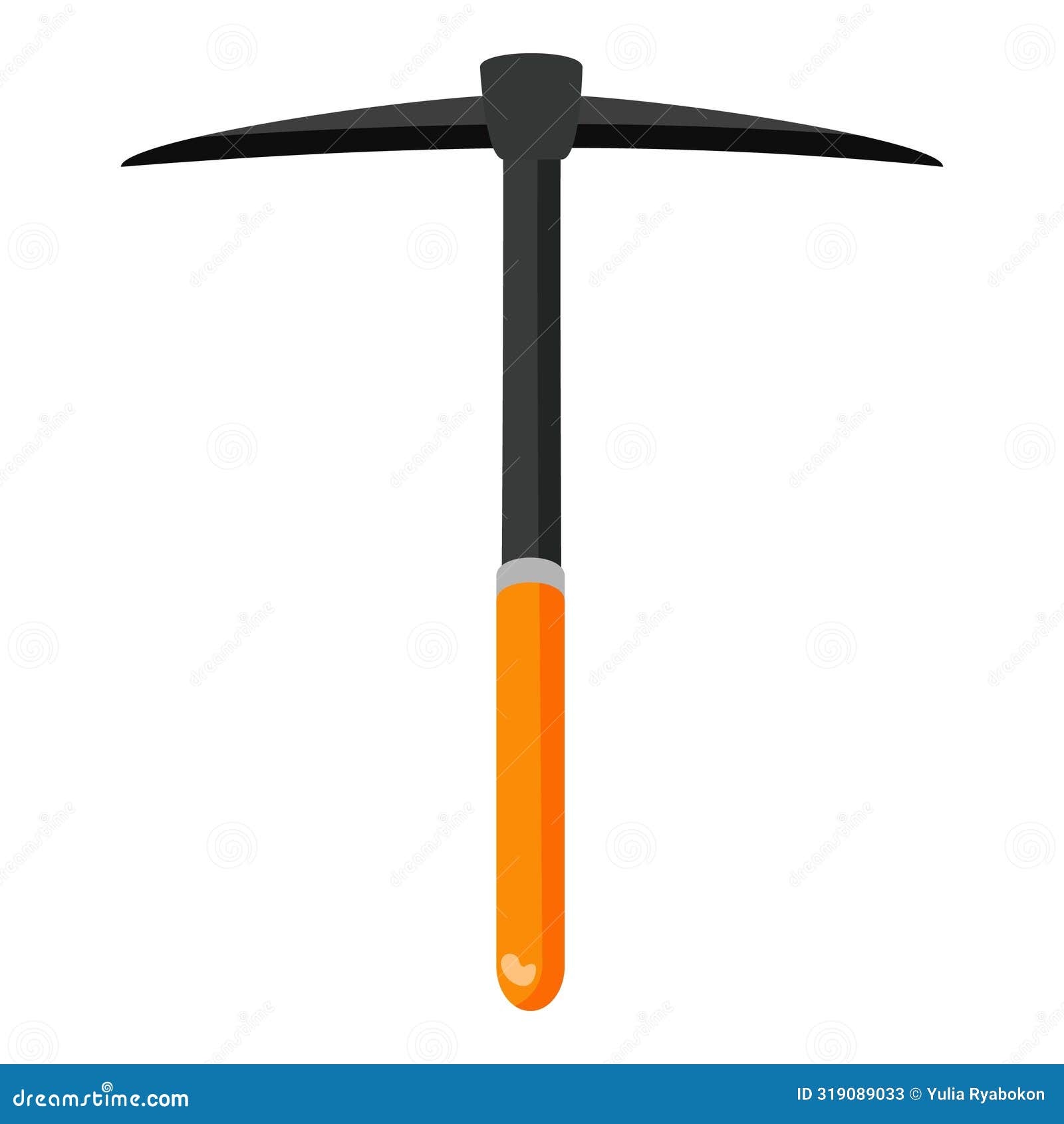 Vector Illustration of a Modern Pickaxe Stock Vector - Illustration of ...