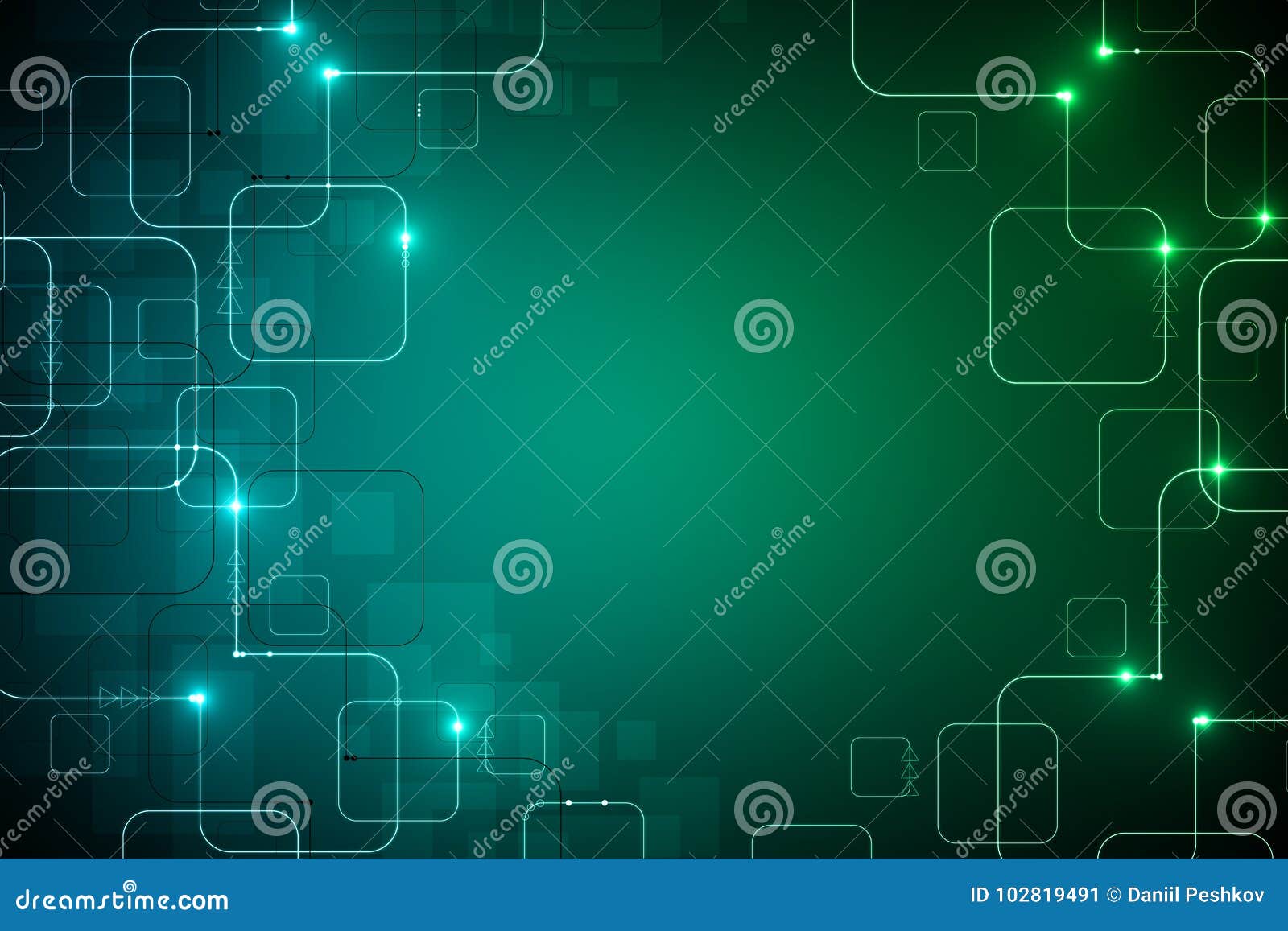Digital green background stock illustration. Illustration of hardware ...