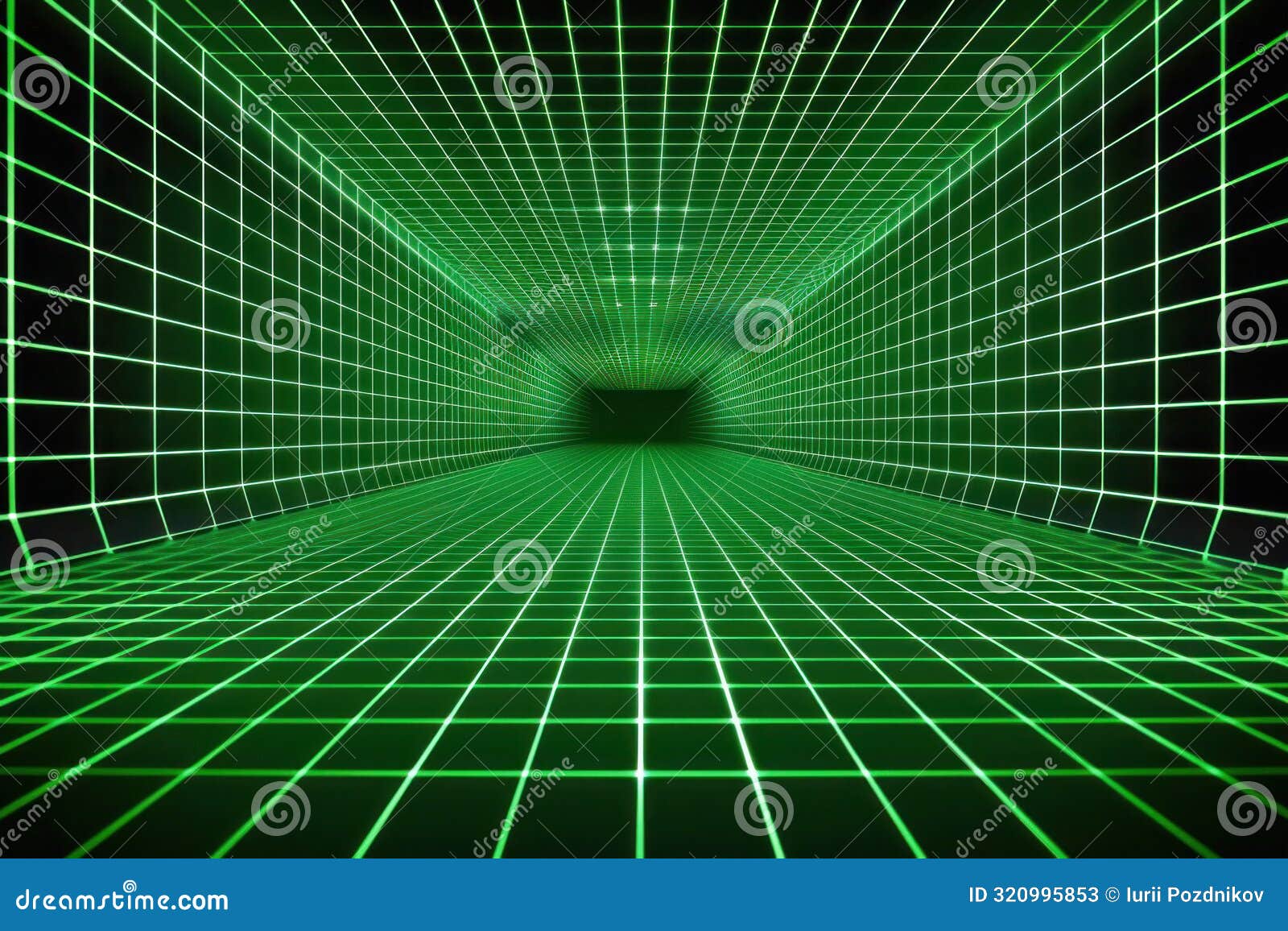 A Digital Green Gridded Structure Implies Symmetry, Rectangle ...