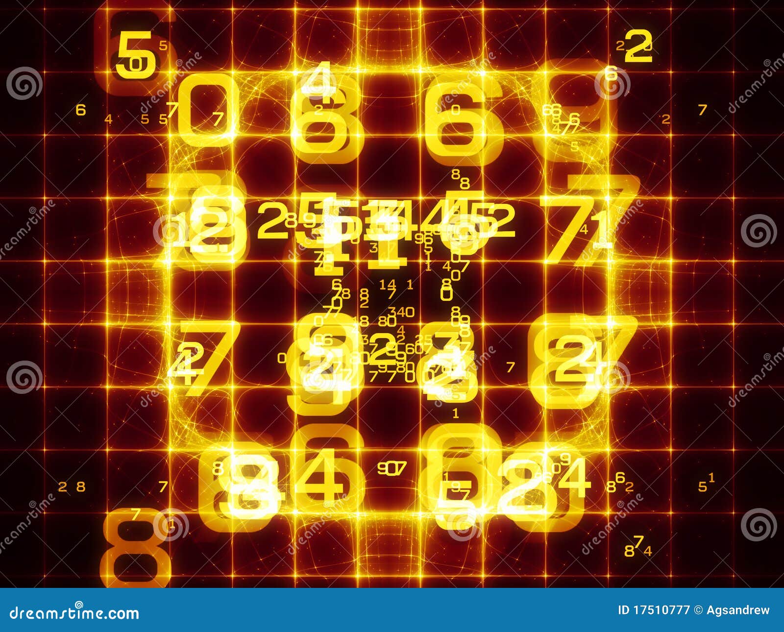 Digital Grid stock illustration. Illustration of graphic - 17510777