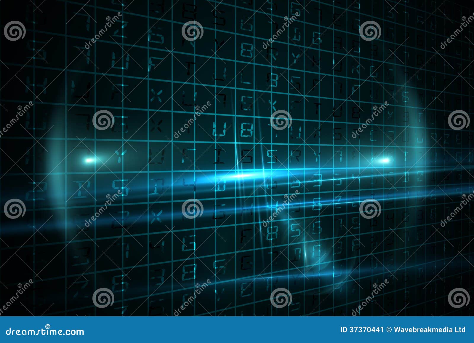 Digital grid stock illustration. Illustration of design - 37370441