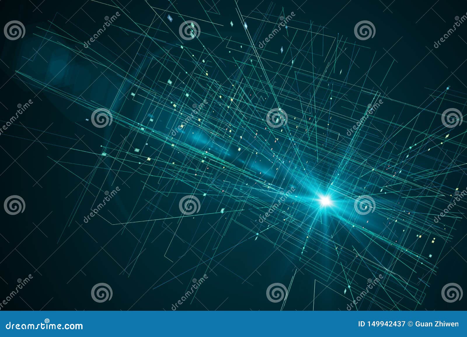 Digital grid with numbers stock illustration. Illustration of ...