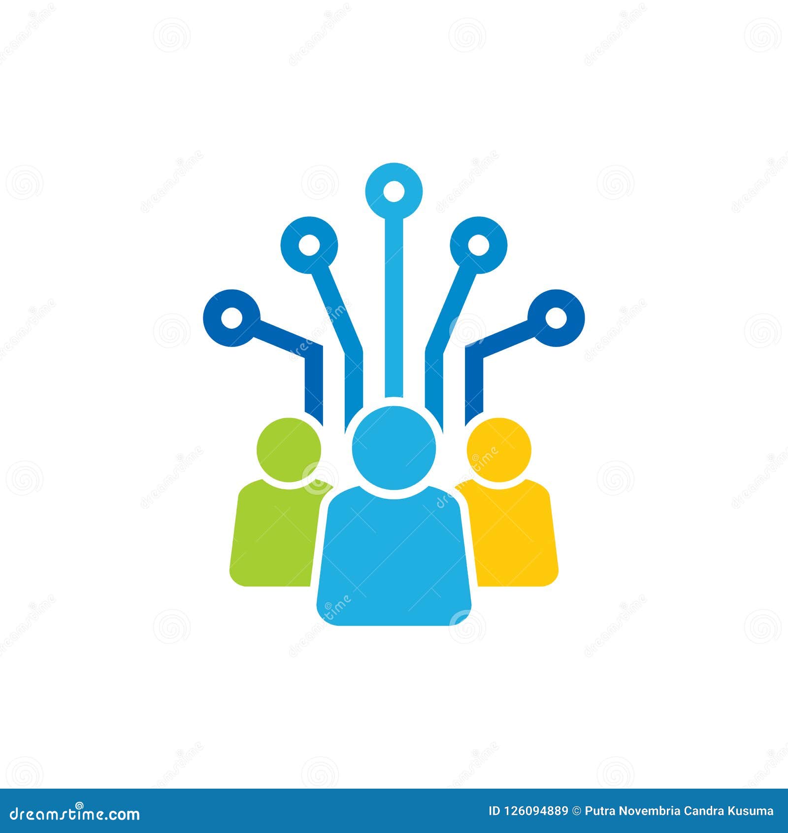 Digital Group Logo Icon Design Stock Vector - Illustration of concept ...