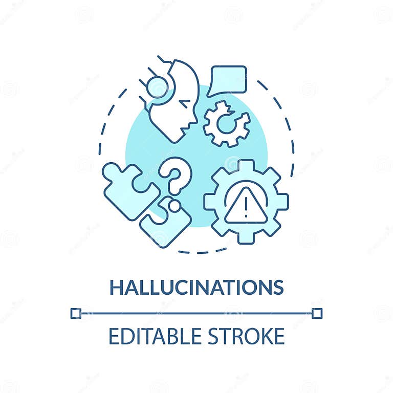 Digital Hallucinations Soft Blue Concept Icon Stock Vector - Illustration of vector, round ...