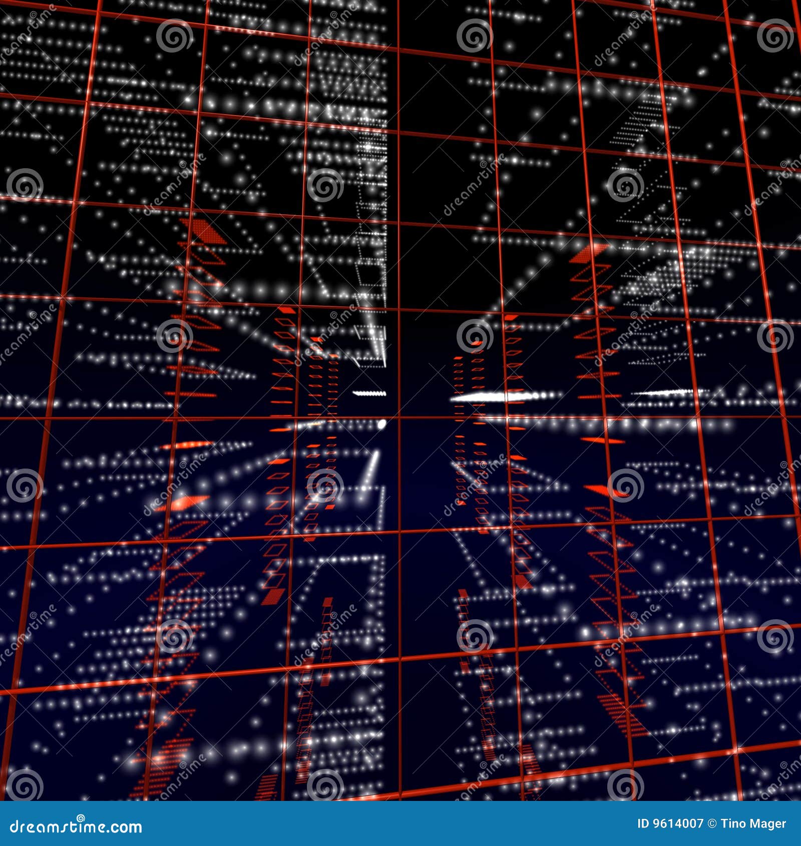 Digital halo matrix stock illustration. Illustration of generated - 9614007