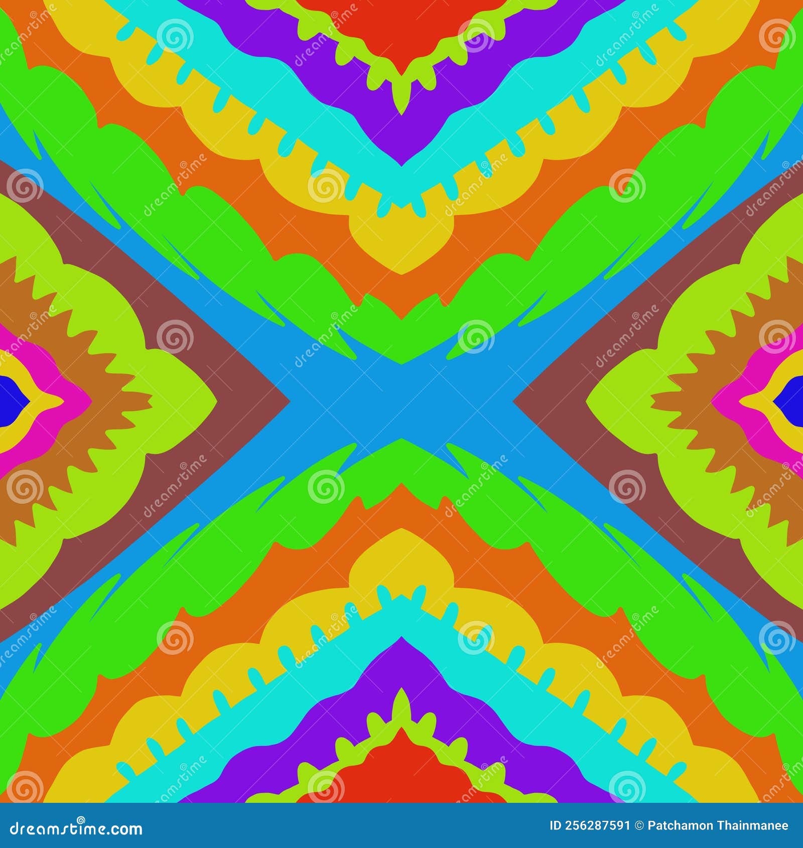 Digital Hand Drawn Abstract Pattern Colorful Polka Dot Texture ...