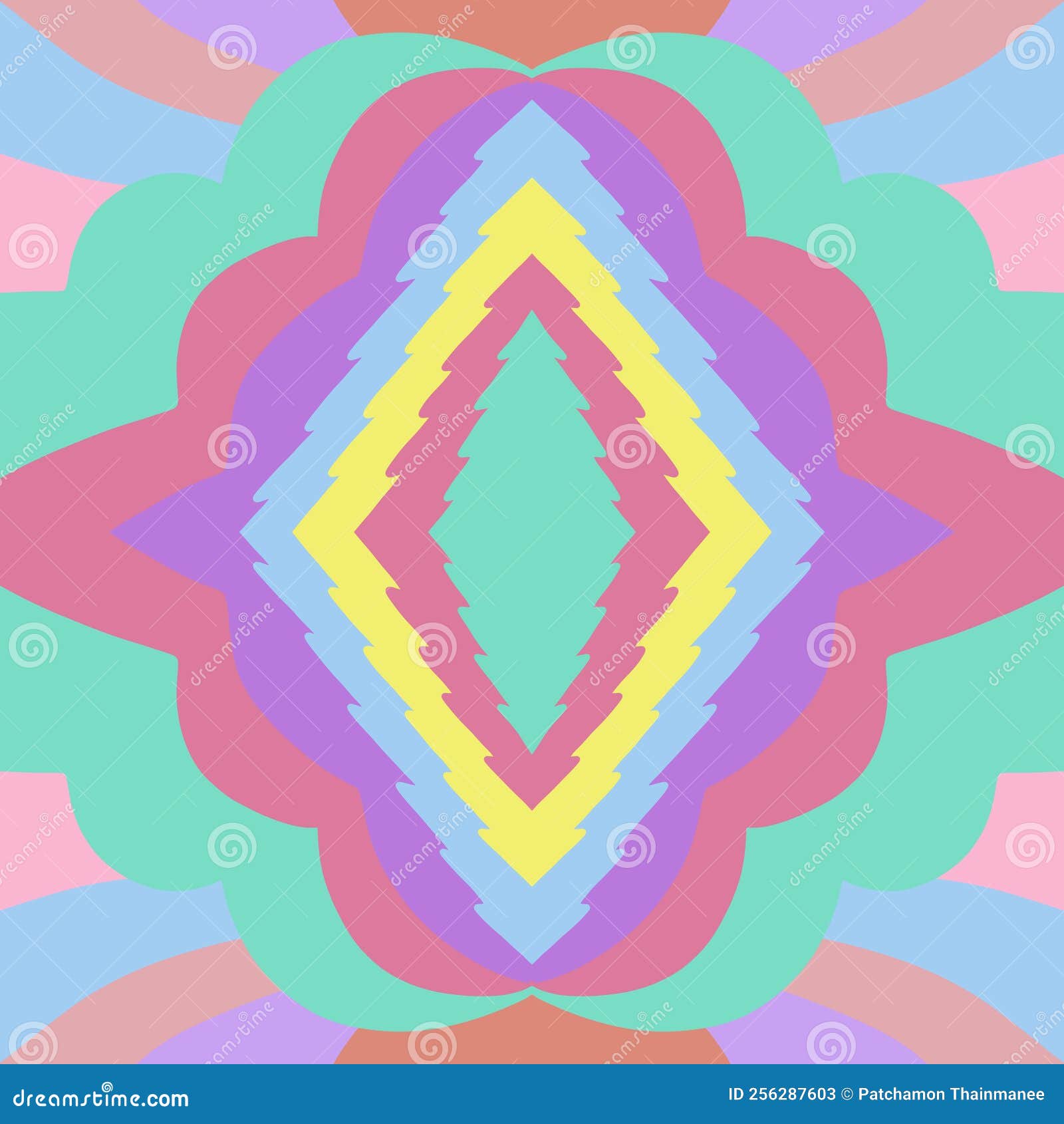 Digital Hand Drawn Abstract Pattern Colorful Polka Dot Texture ...