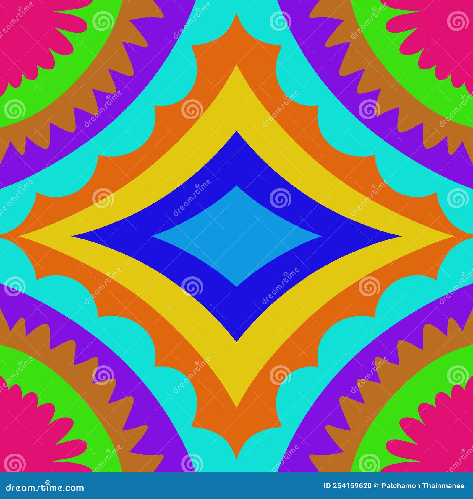 Digital Hand Drawn Abstract Pattern Colorful Polka Dot Texture ...