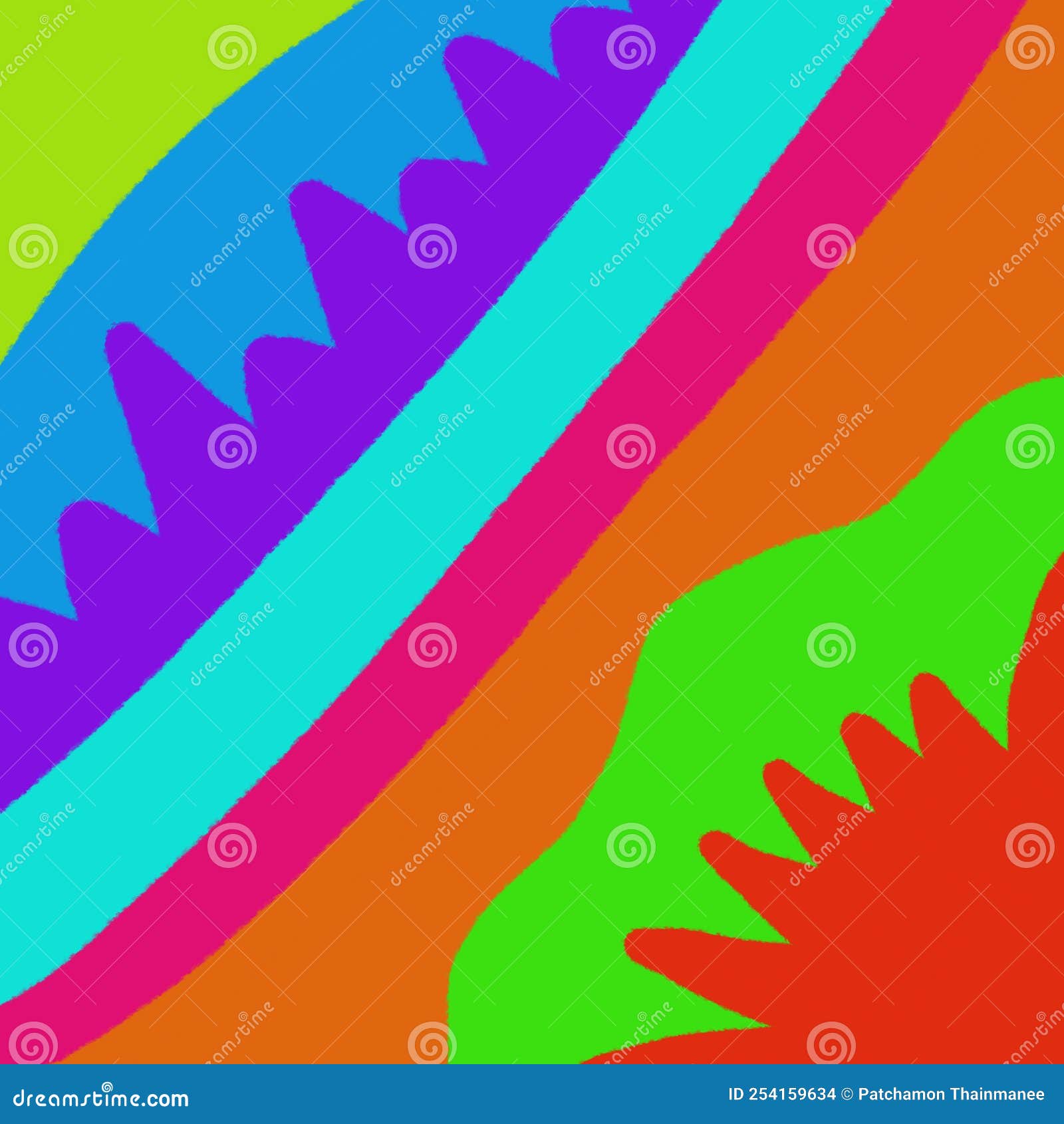 Digital Hand Drawn Abstract Pattern Colorful Polka Dot Texture ...