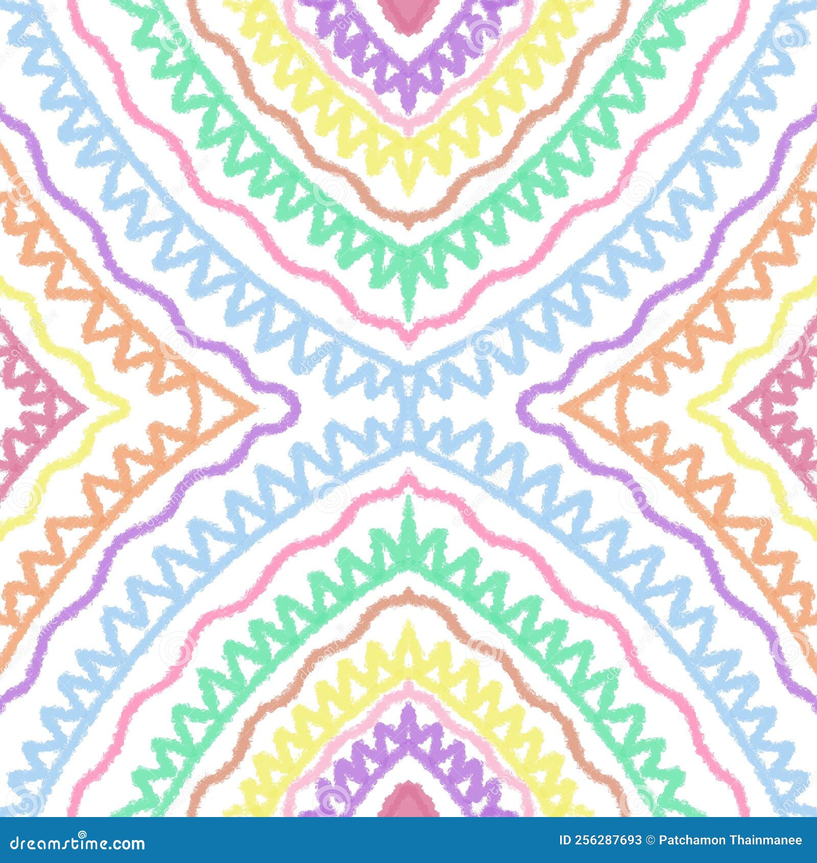 Digital Hand Drawn Abstract Pattern Colorful Polka Dot Texture ...