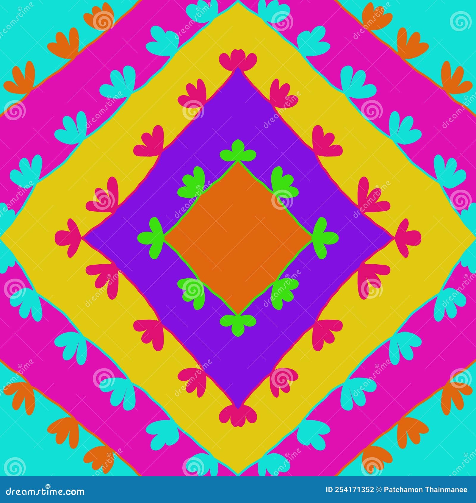 Digital Hand Drawn Beautiful Pastel Patterns for Cards or Textiles ...