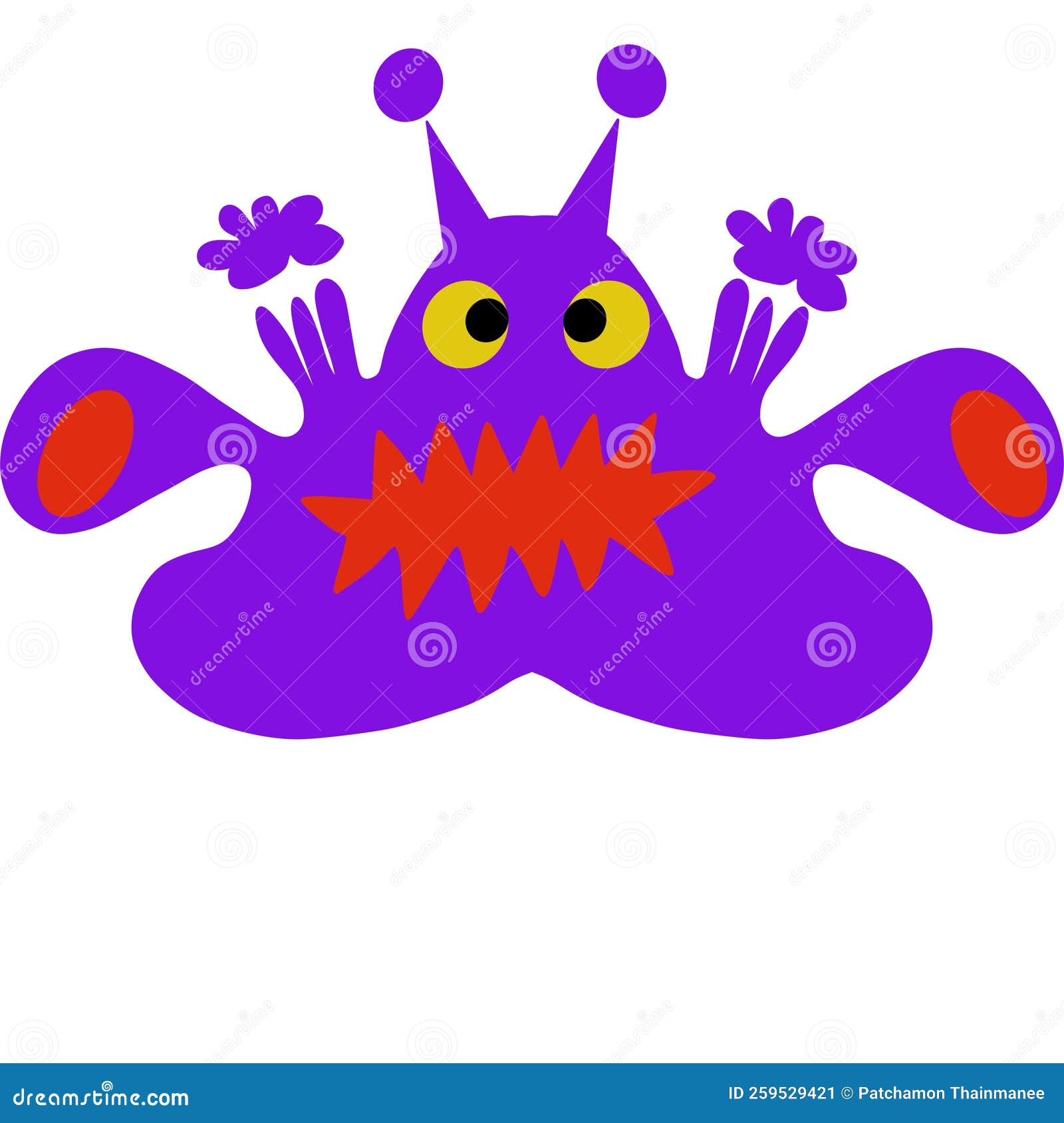 Germs Cartoon Characters Set Vector Illustration | CartoonDealer.com ...