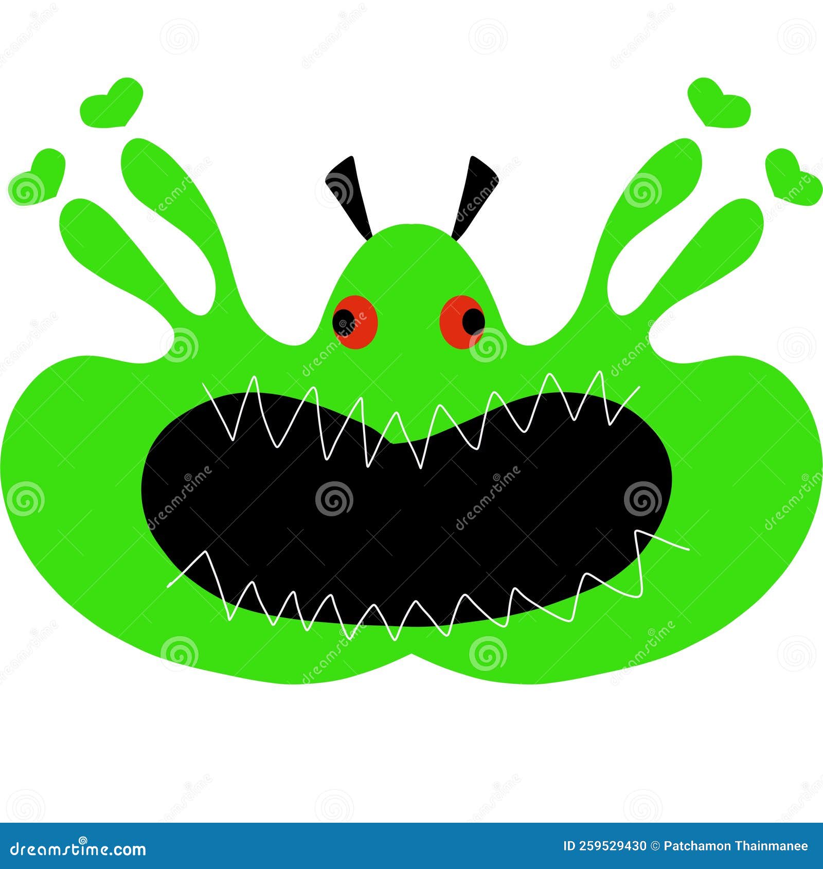 Germs Cartoon Characters Set Vector Illustration | CartoonDealer.com ...