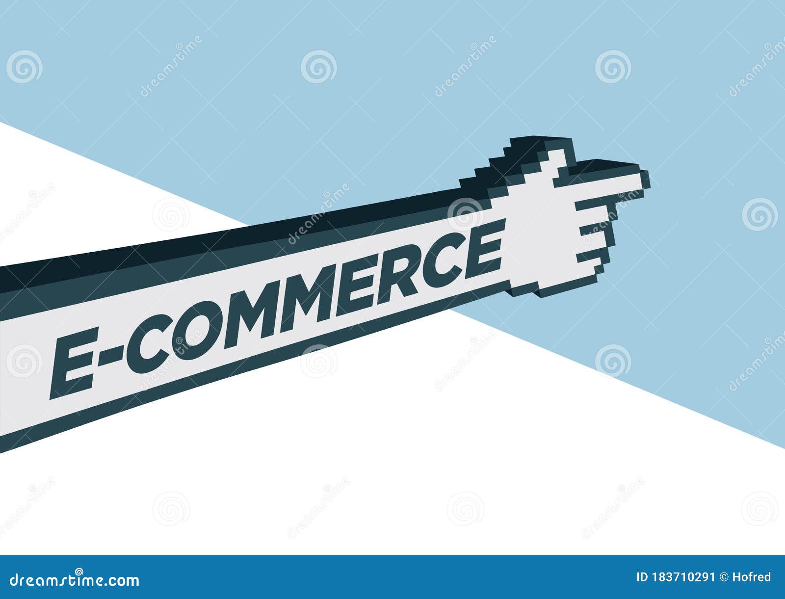 Digital Hand with the Text E-commerce Facing Towards the Future ...