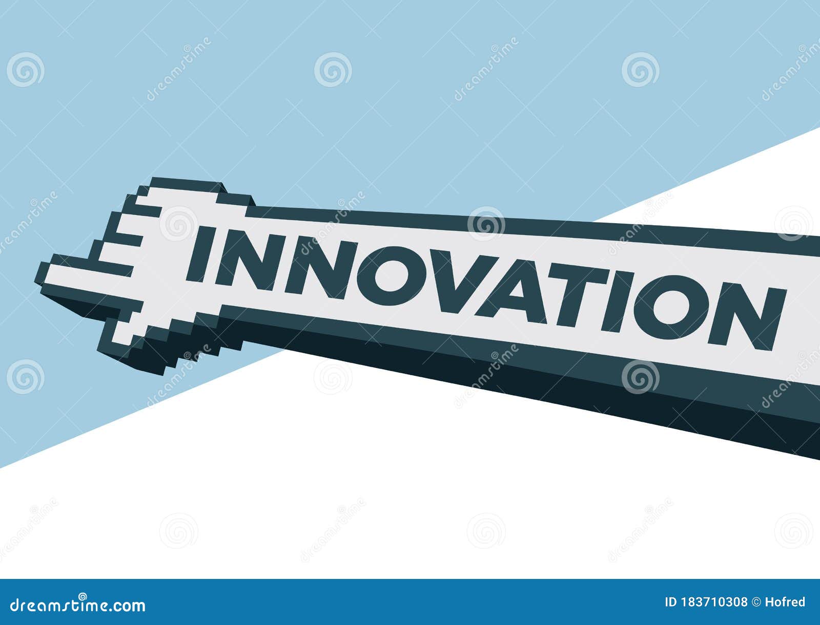 Digital Hand with the Text Innovation Facing Towards the Future ...