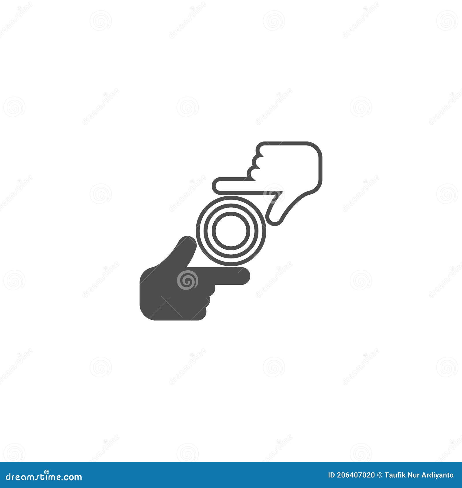 Digital Hand Touch Technology Logo Icon Design Vector Stock Vector ...