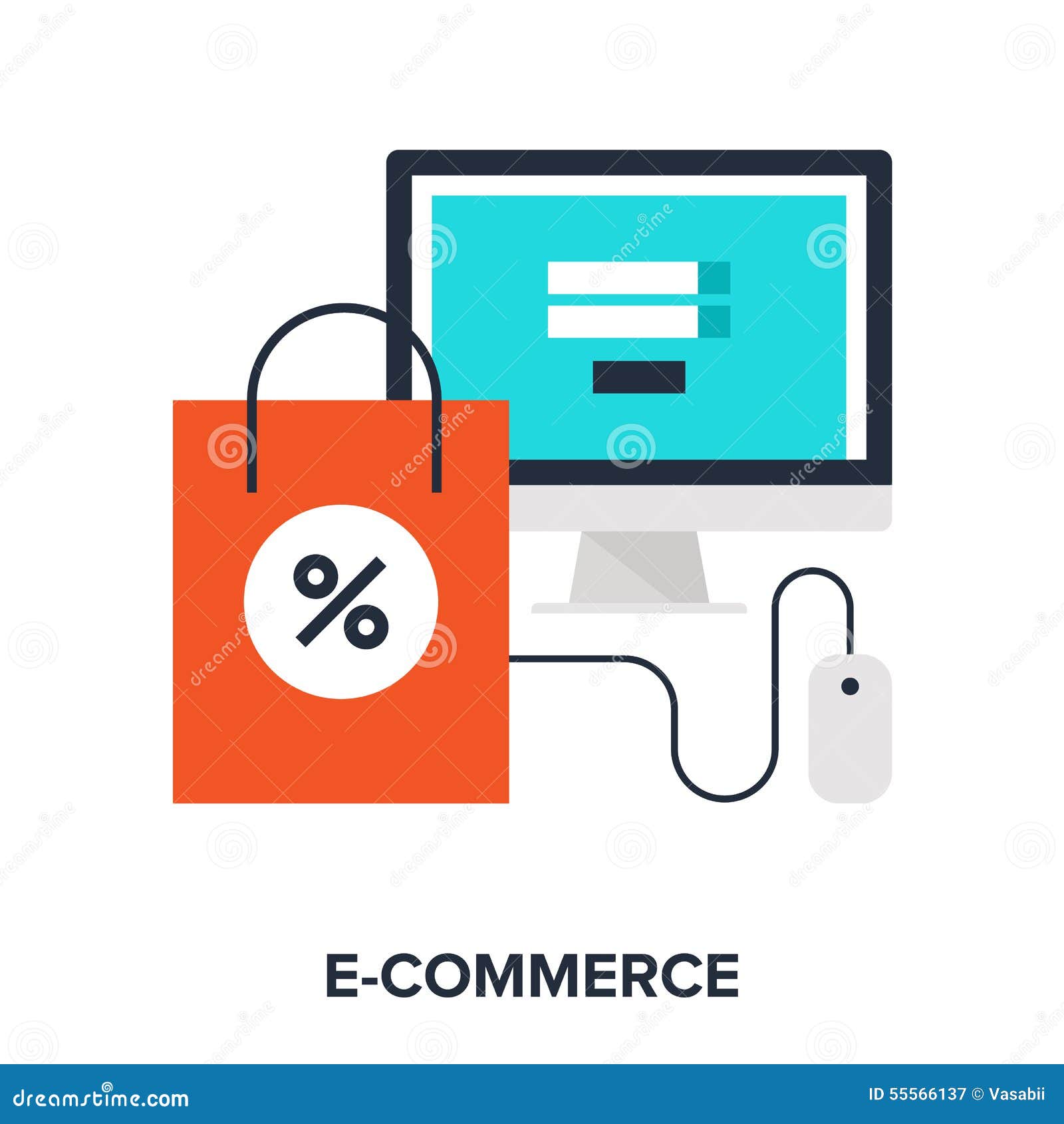 Digital-Handel vektor abbildung. Illustration von markt - 55566137