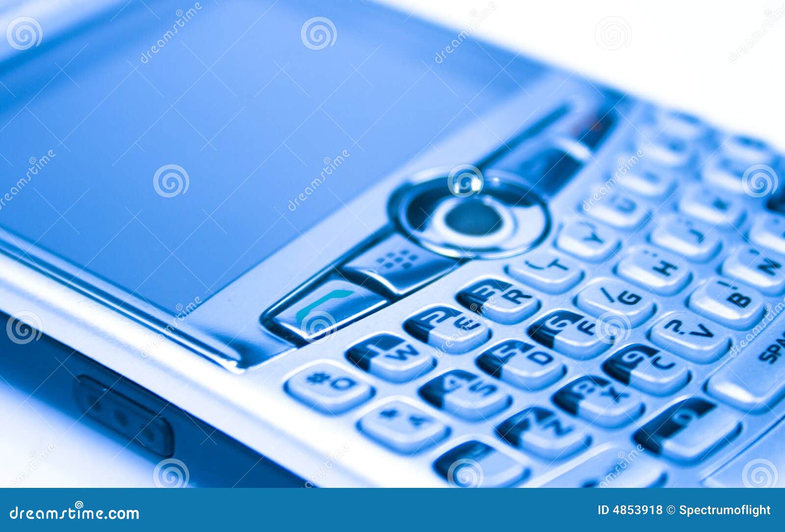 Digital Handheld Email Blue Stock Photo - Image of cellular, calling ...