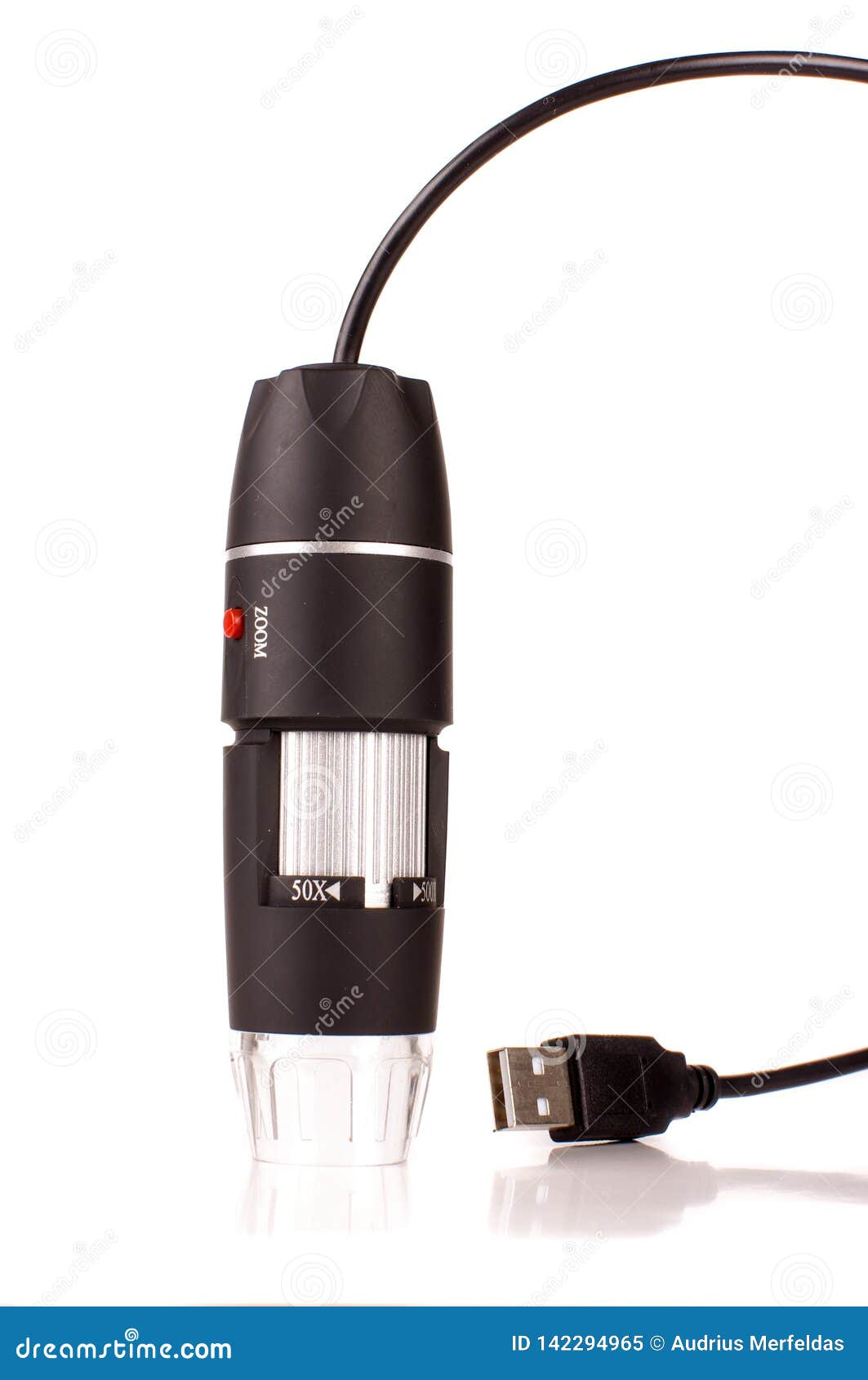 Digital Handheld Microscope for Laboratory Work Stock Image - Image of ...