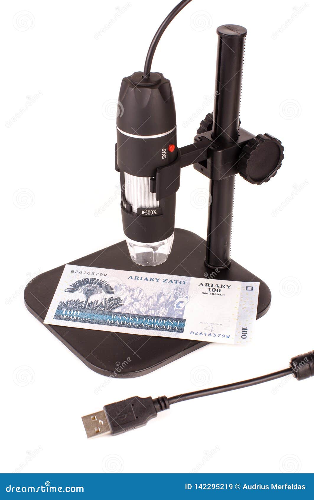 Digital Handheld Microscope for Laboratory Work Stock Image - Image of ...