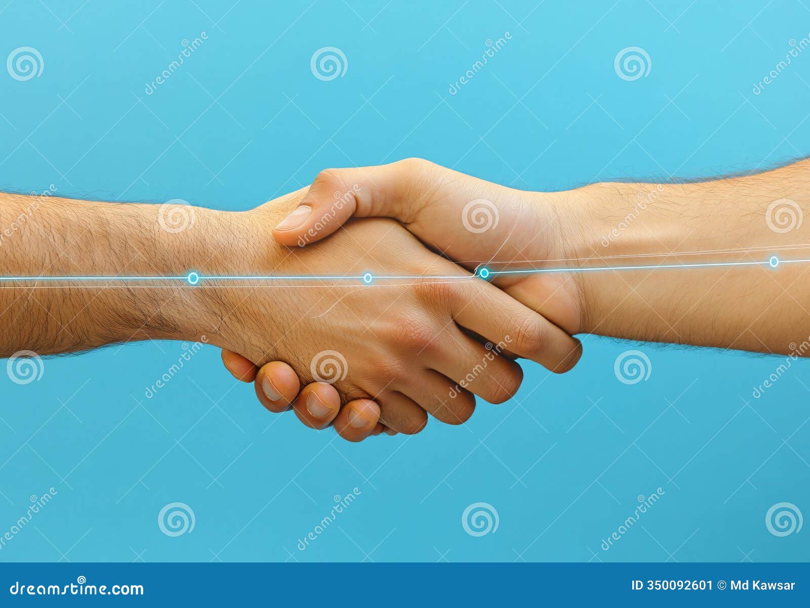 Digital Handshake Connection Technology Concept High Quality Image ...