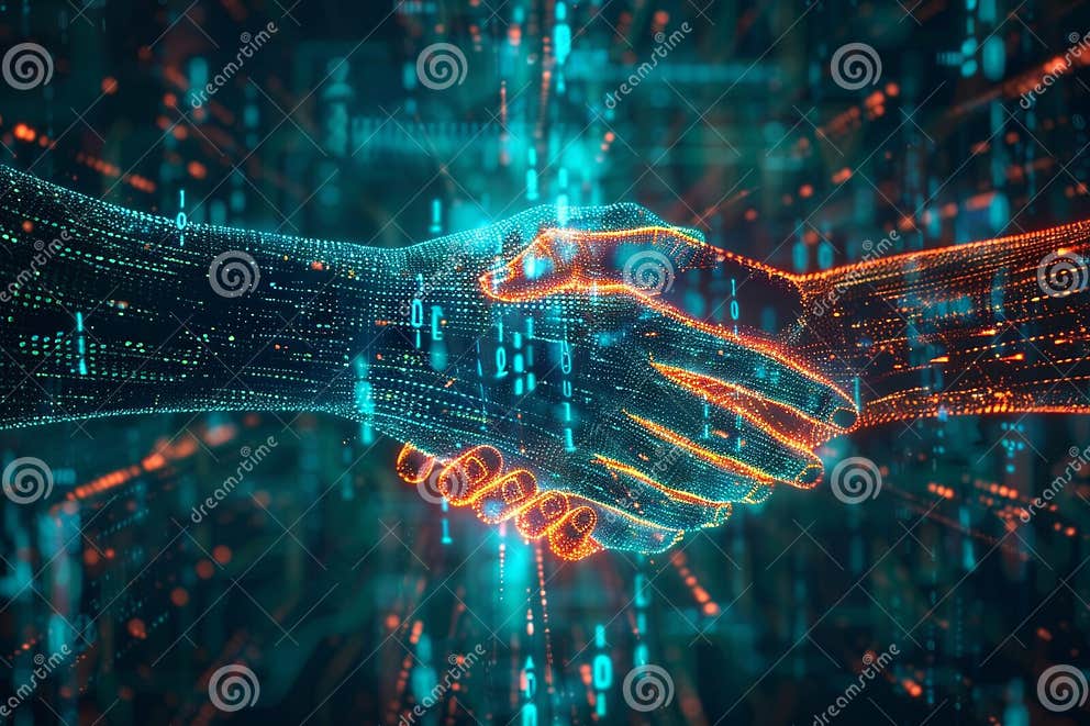 Digital Handshake a Symbolization of Collaboration in the Digital Age ...