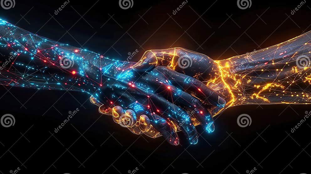 Digital Handshake: Symbolizing Connection and Collaboration in the ...