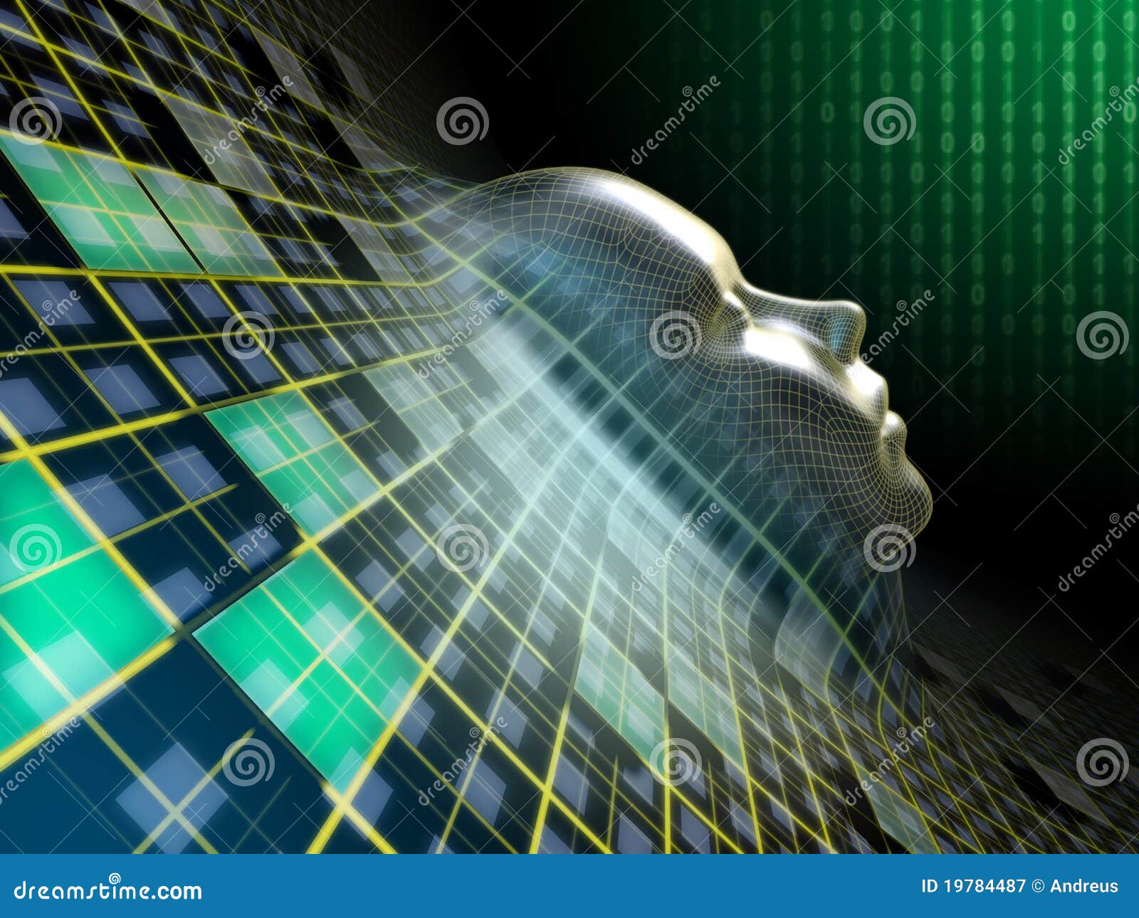 Digital head stock illustration. Illustration of human - 19784487