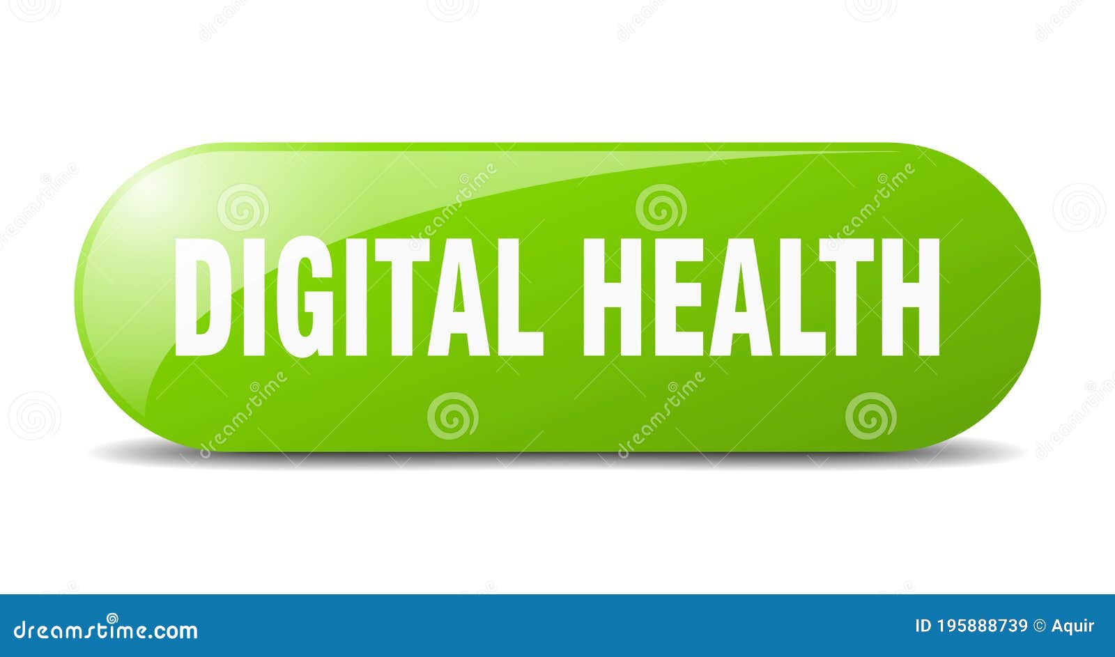 Digital Health Button. Digital Health Sign. Key. Push Button Stock ...