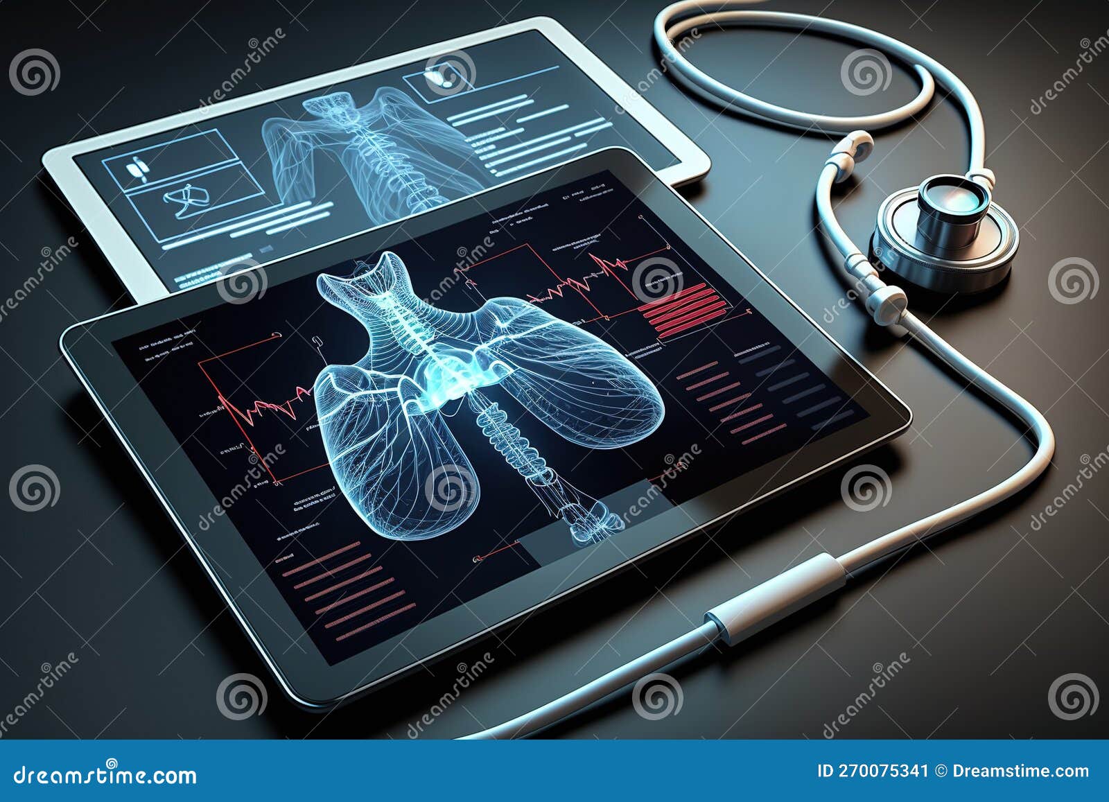 Digital Healthcare and Network on Modern Virtual Screen Stock ...