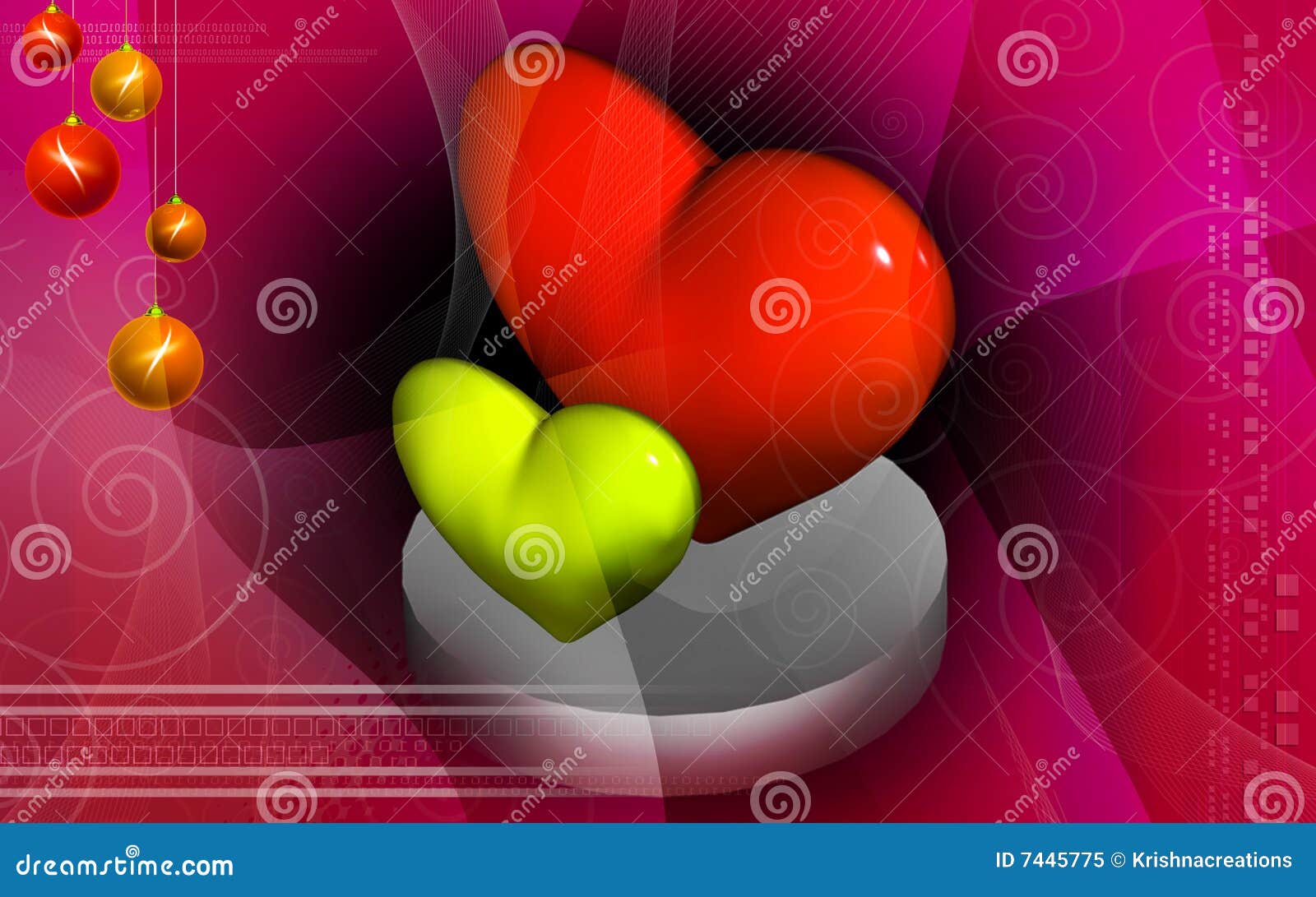 Digital heart background stock illustration. Illustration of motion ...