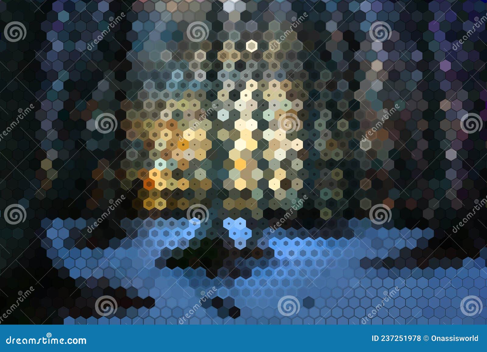 Digital Hex Hexagon Dots Abstract Background Blurs Textures and Shapes ...