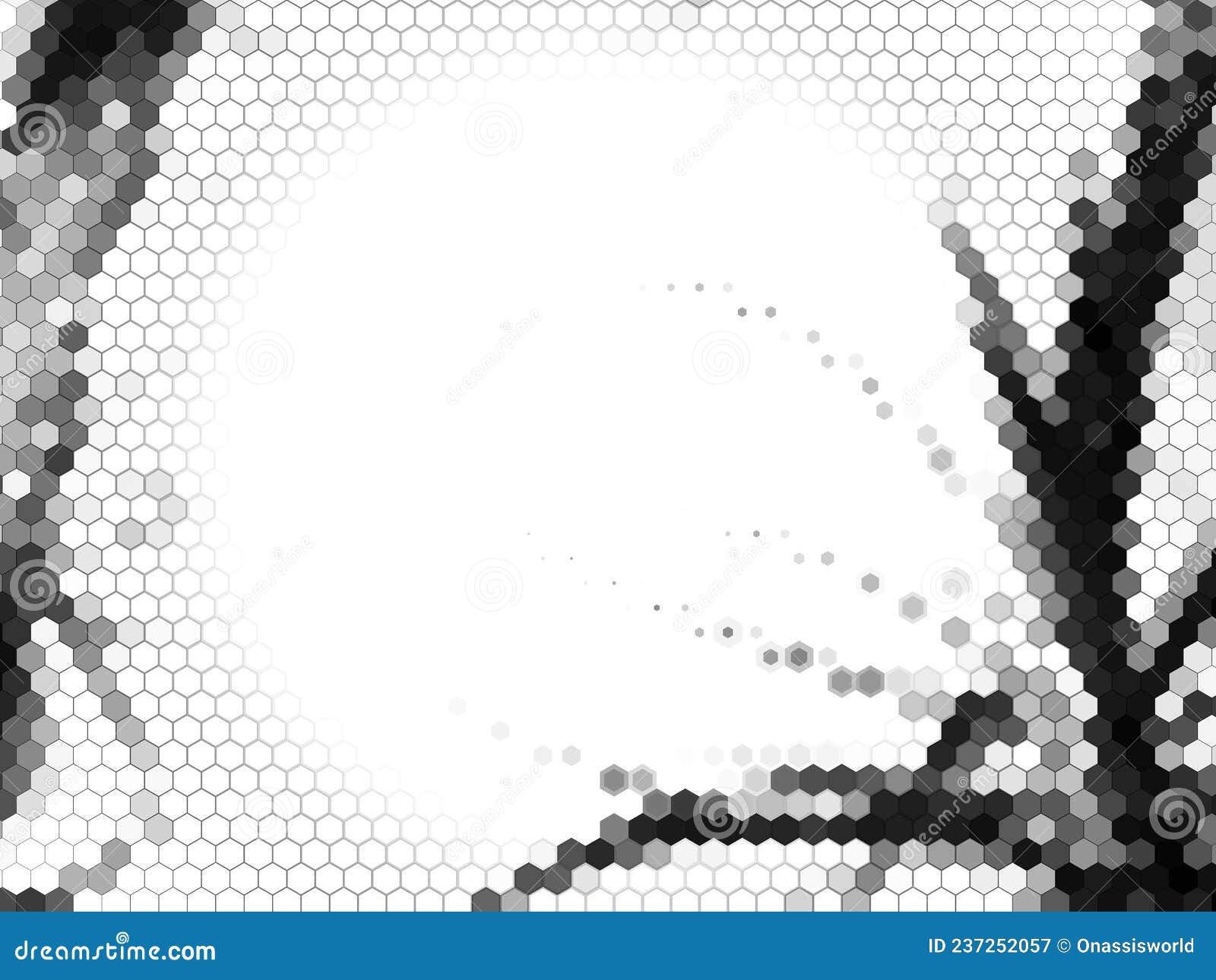 Digital Hex Hexagon Dots Abstract Background Blurs Textures and Shapes ...