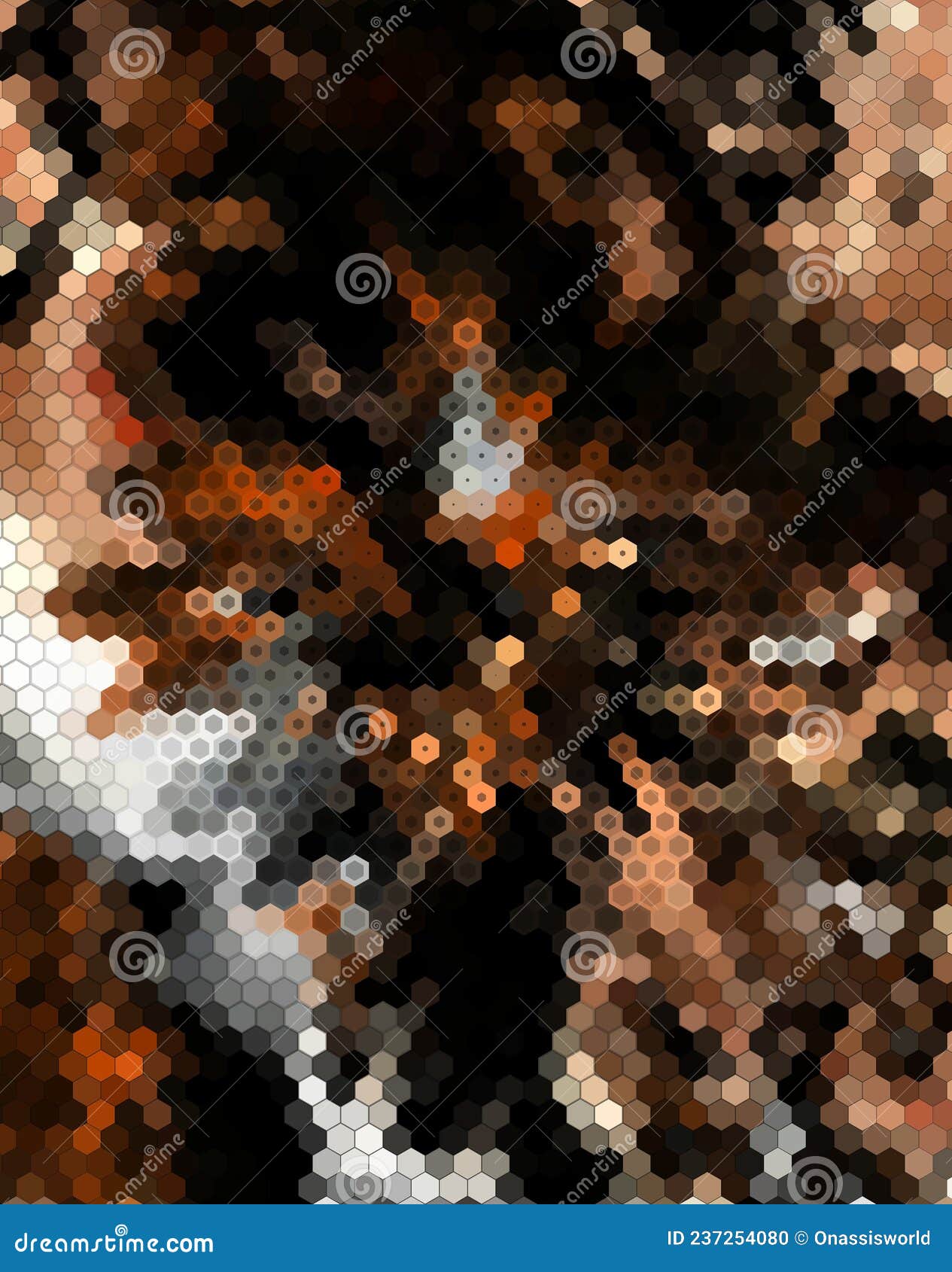 Digital Hex Hexagon Dots Abstract Background Blurs Textures and Shapes ...