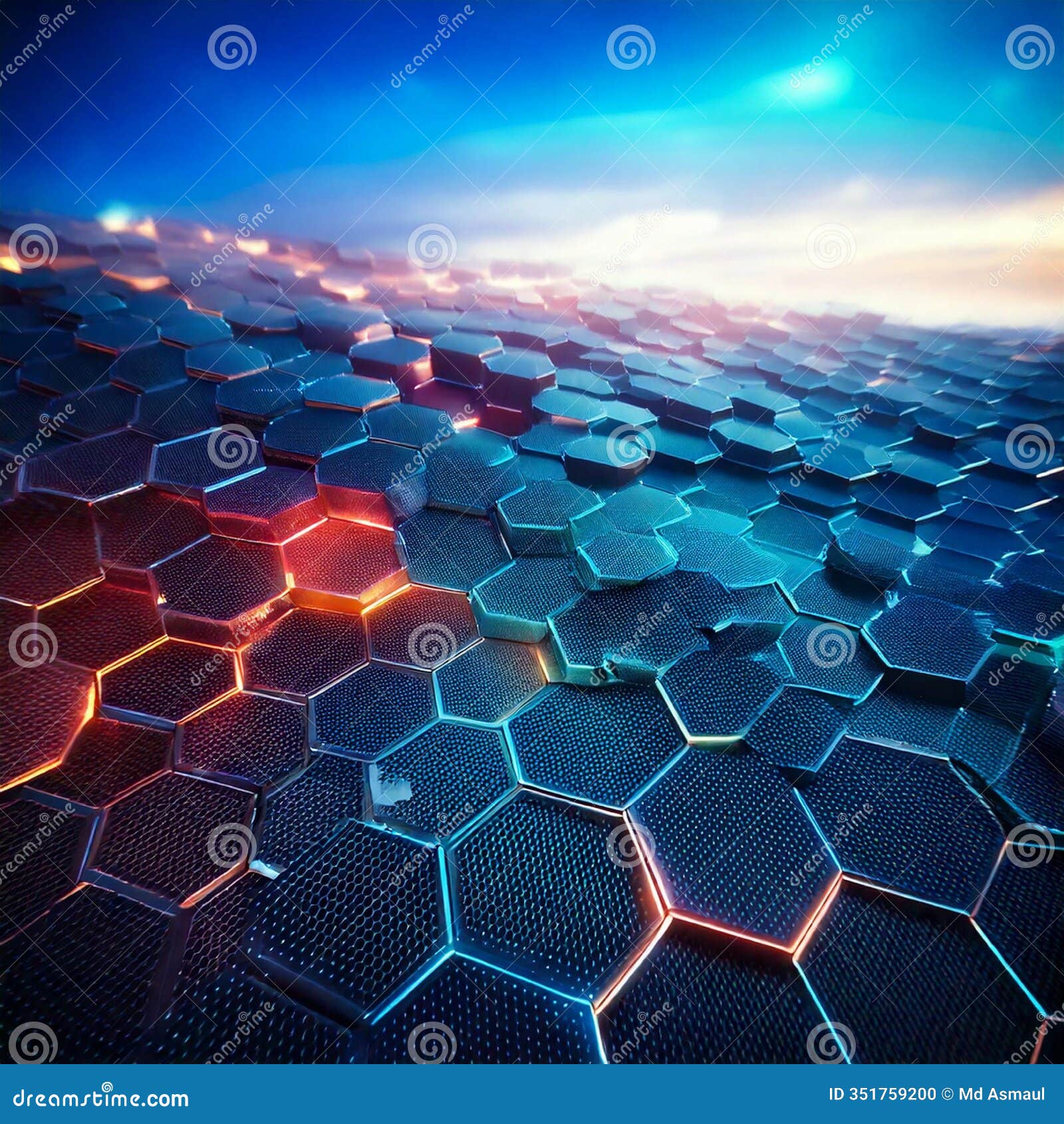 Digital Hexagon Abstract Background Abstract Background Hexagon Eter ...