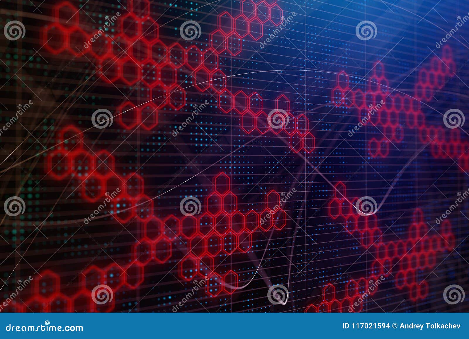 Digital Hexagon Wallpaper Stock Photo | CartoonDealer.com #117021594