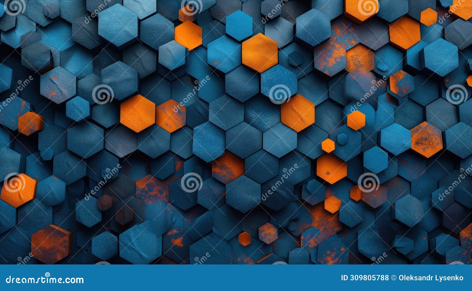 Digital Hexagonal Pattern Close Up Stock Illustration - Illustration of ...