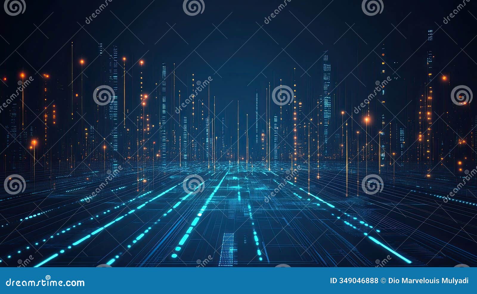 Digital Highway, Abstract Technology Background Stock Photo - Image of ...