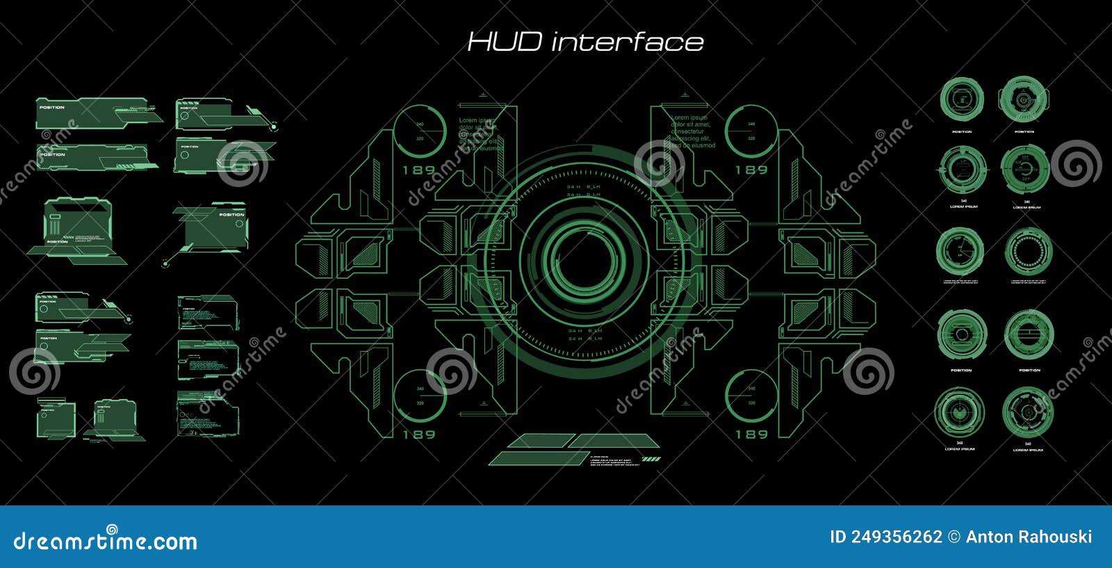 Digital Holographic Green User Interface with Dashboards, Elements and ... Digital Holographic Green User Interface with Dashboards, Elements and ...