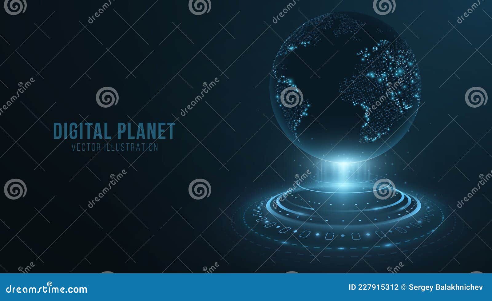 Digital Holographic Planet with HUD Elements. Earth Globe Hologram. 3D ... Digital Holographic Planet with HUD Elements. Earth Globe Hologram. 3D ...