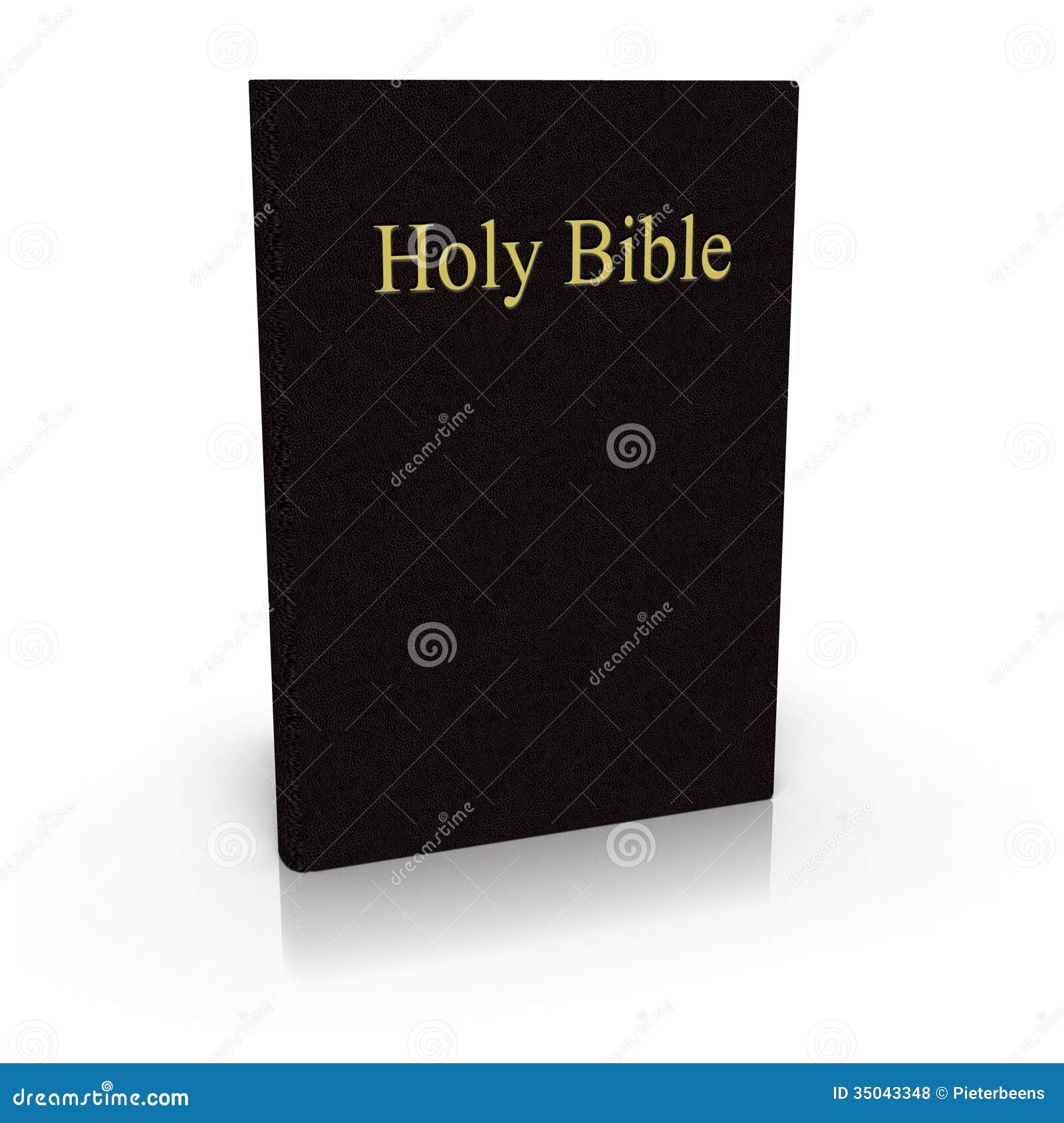 Digital Holy Bible with White Background Stock Illustration ...