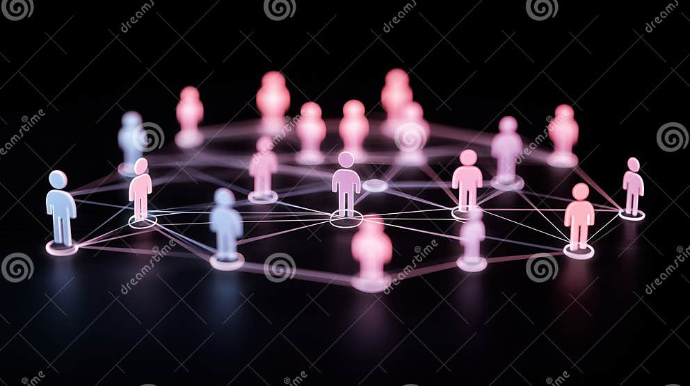 Digital Hub Visualizing Connections among People in Network Stock ...
