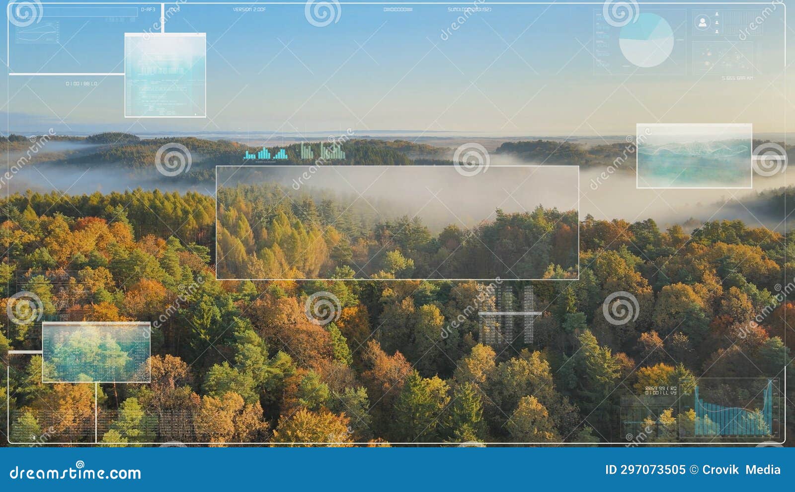 Digital HUD for Analyzing the Nature of Mixed Forests. Ecological Scan ...