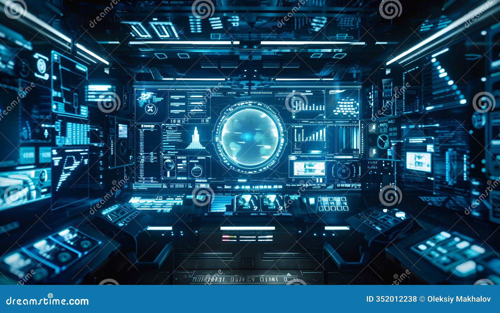 The Digital Hud is a Blue Futuristic Computer Interface that Can Be ...