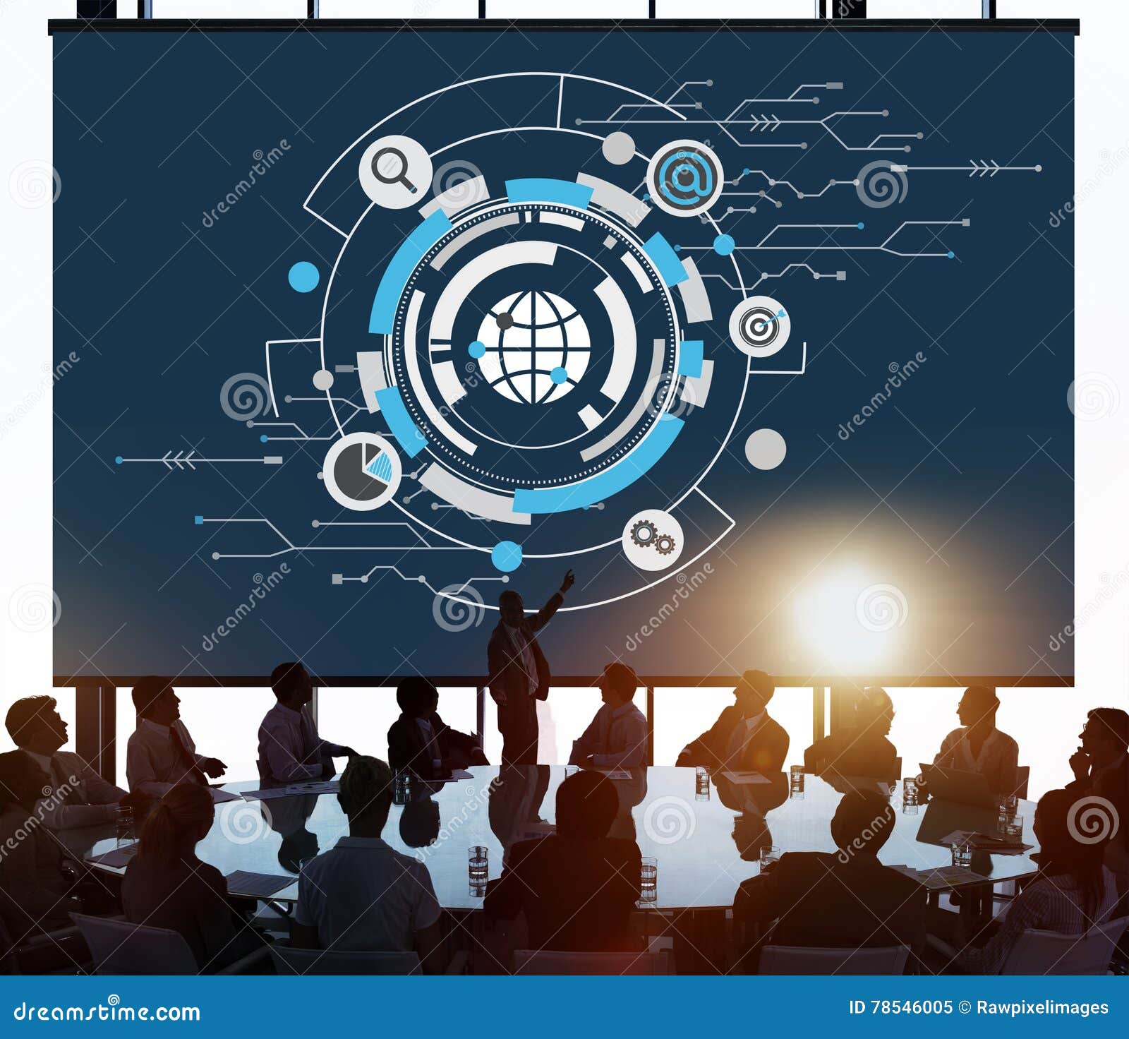 Digital Hud Target Symbol Graphics Concept Stock Image - Image of back ...