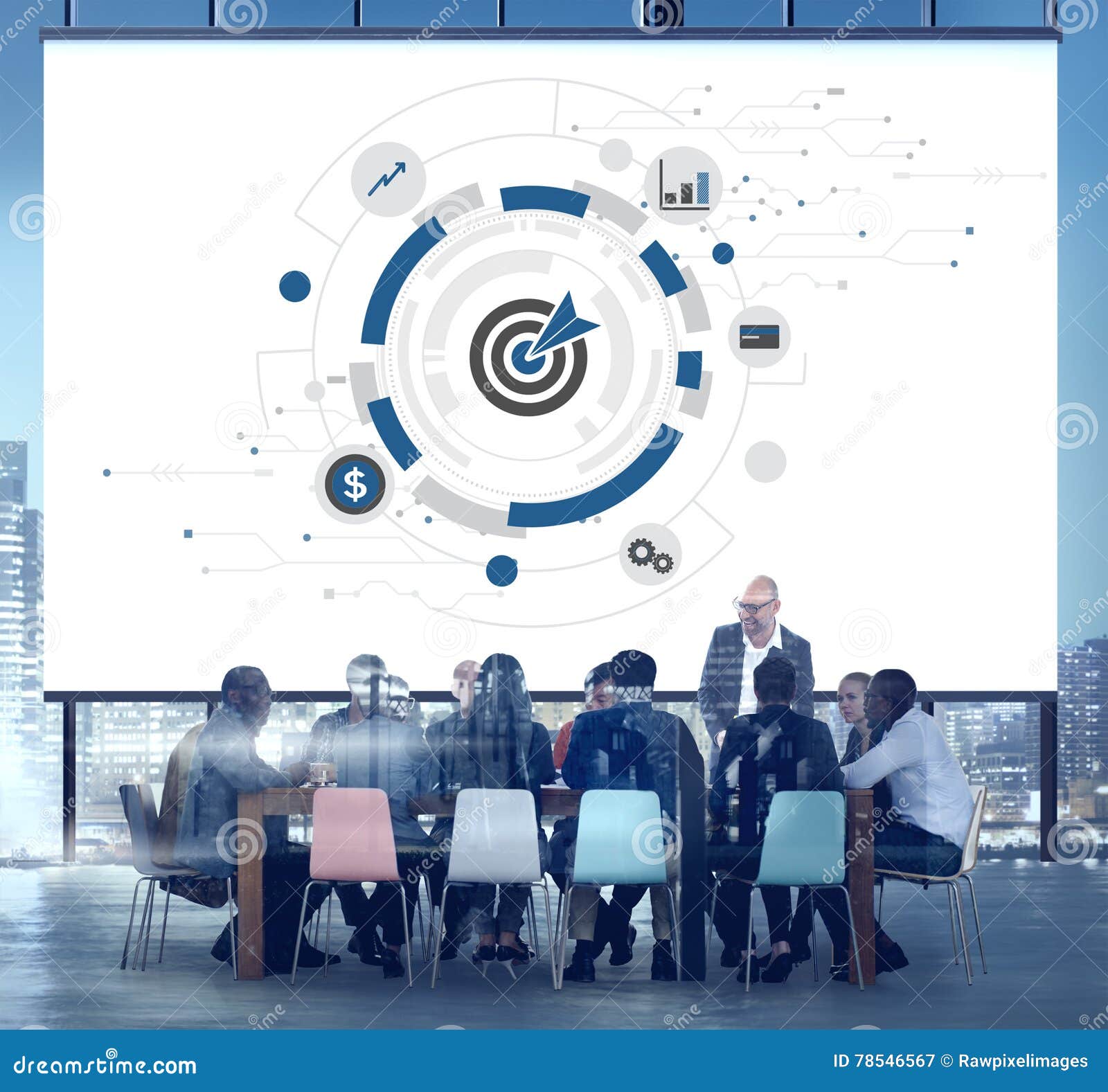 Target Symbol On Plane Stock Photography | CartoonDealer.com #49402550